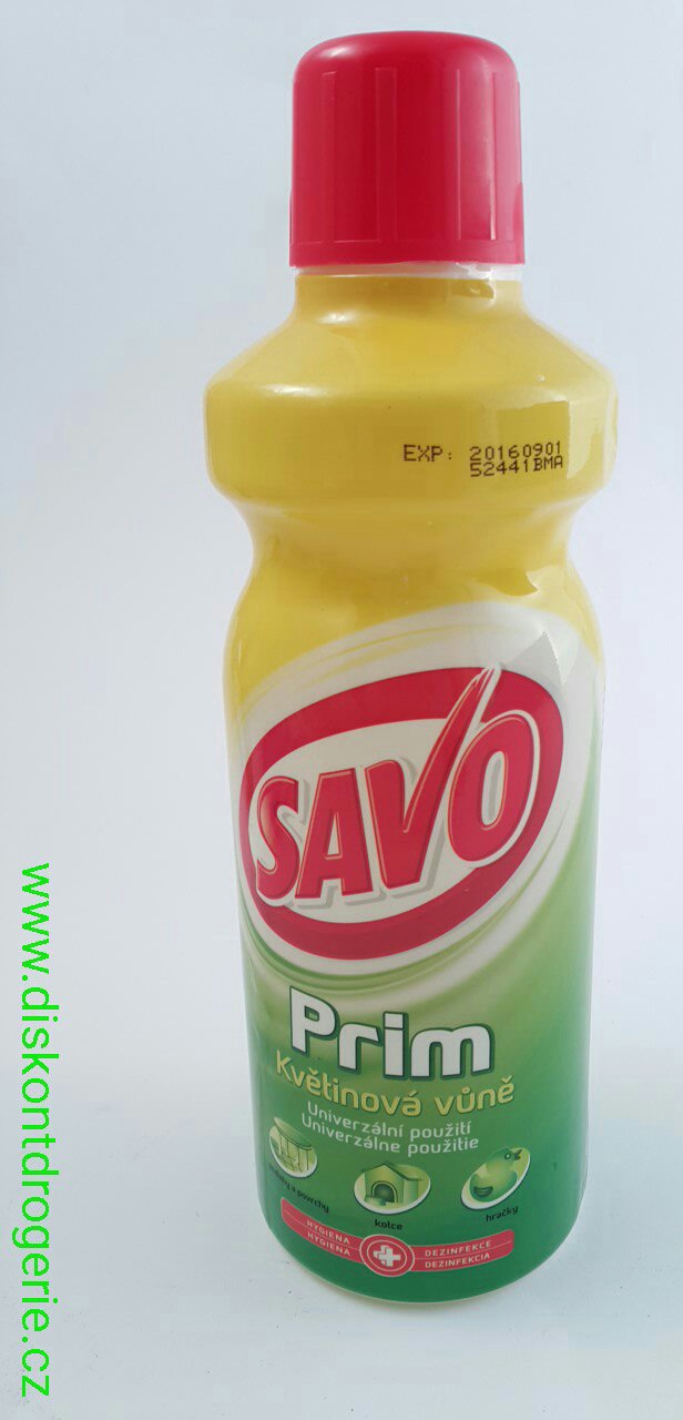 SAVO PRIM S VŮNÍ 1L KVĚTINY světle zelené nahrazeno Savo Prim 1,2litru ...