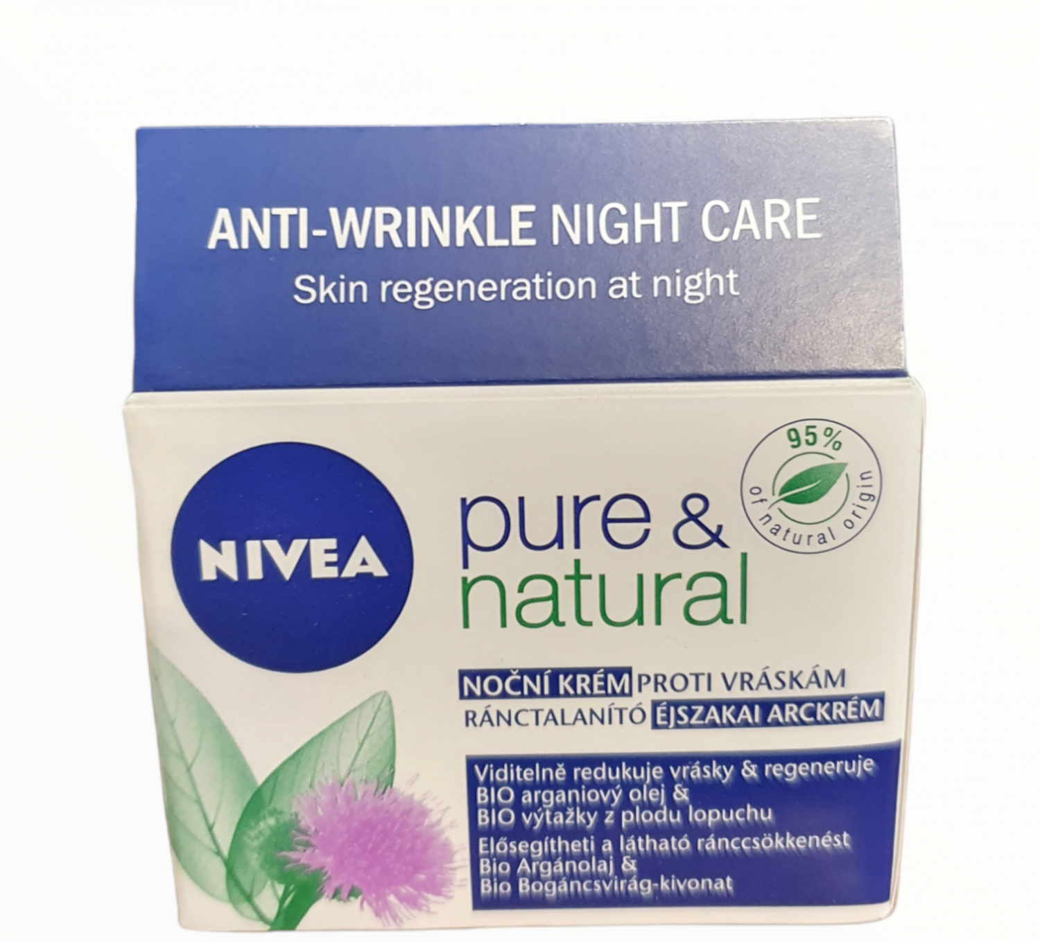 NIVEA PURE&NATURAL krém noční regenerační : Drogerie, parfémy, BIO produkty